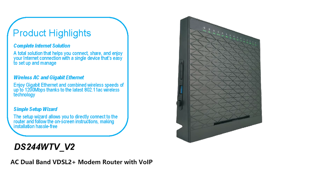 BDI AC Dual Band VDSL2+ Modem Router with VoIP – BDI Technology