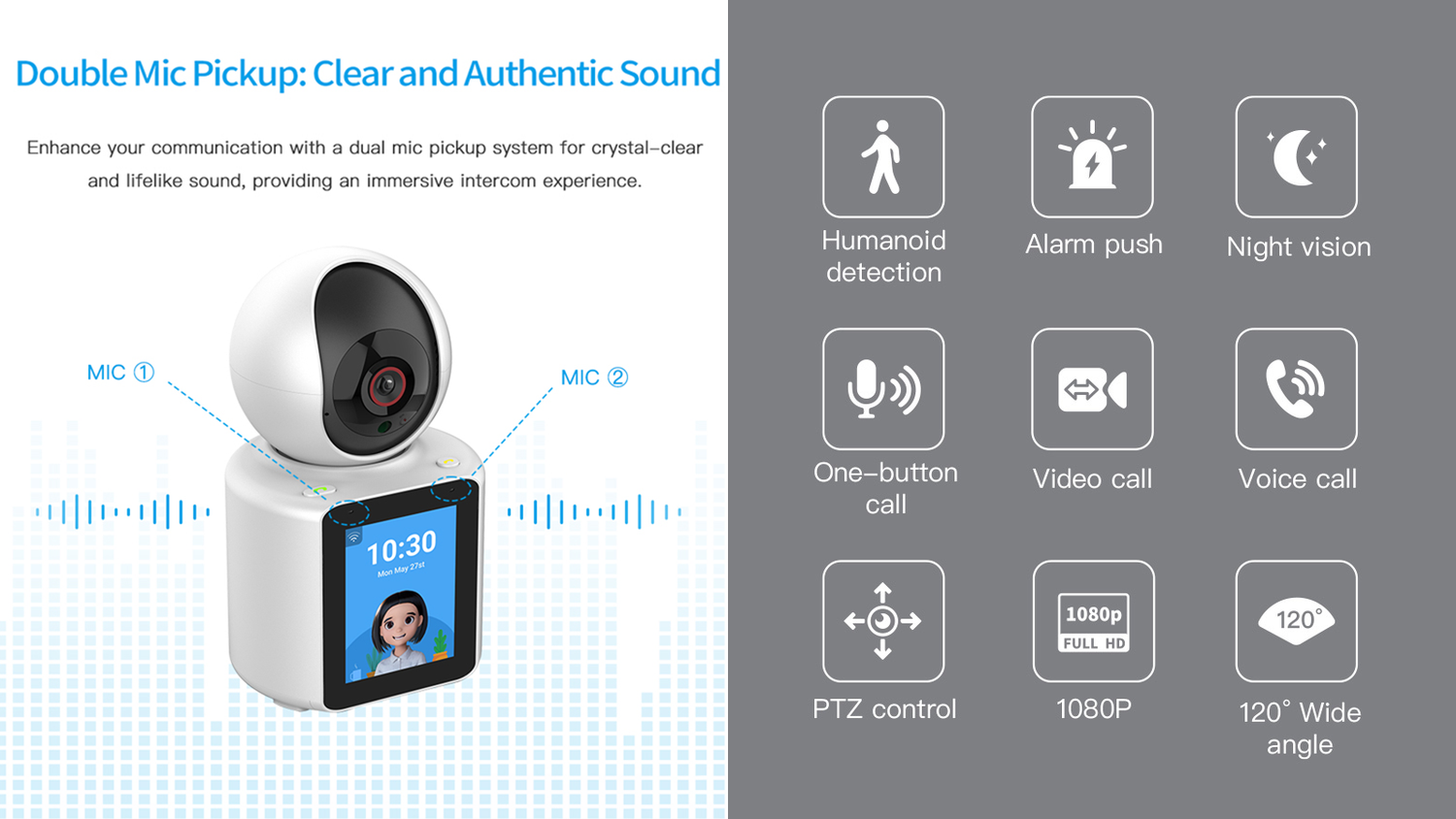 BDI Two-way Calling Video Wi-Fi Camera With HD Screen – BDI Technology