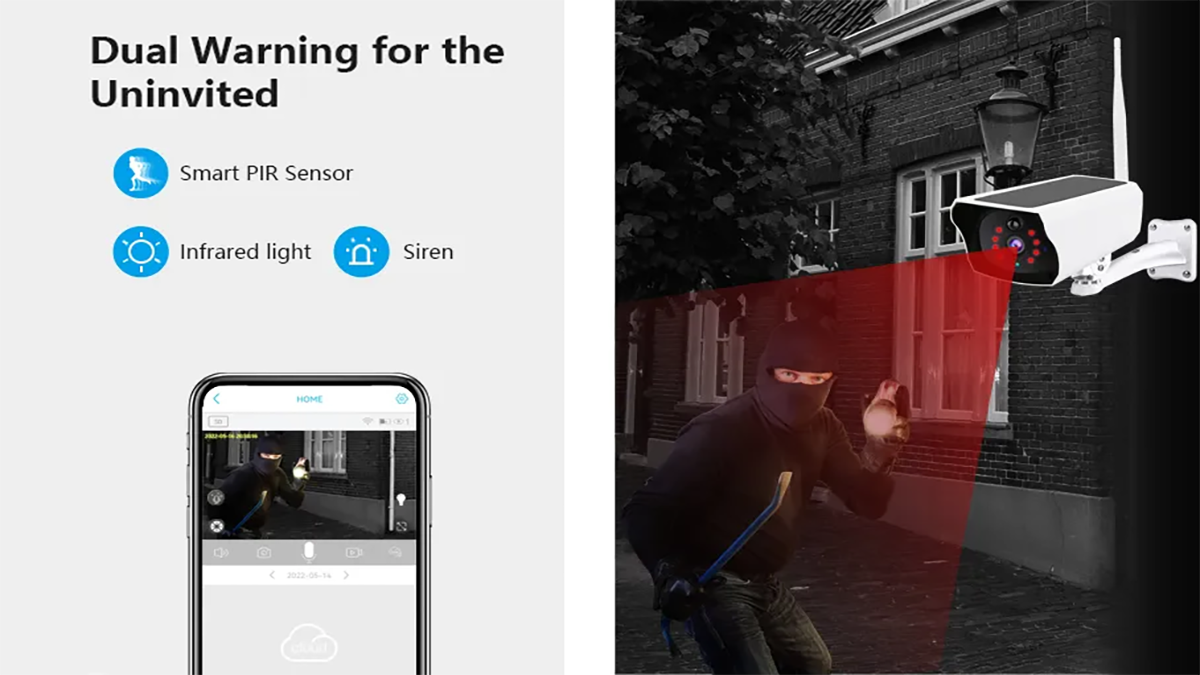 BDI Security Wi-Fi Camera with Solar & Battery Powered & Full HD Outdo – BDI Technology