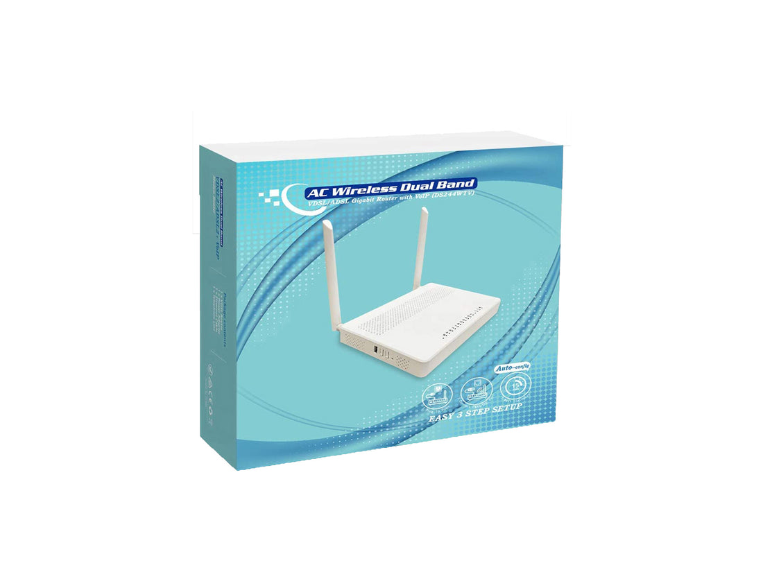 AC1200 Wireless Dual Band VDSL/ADSL Modem Router with VoIP – BDI Technology