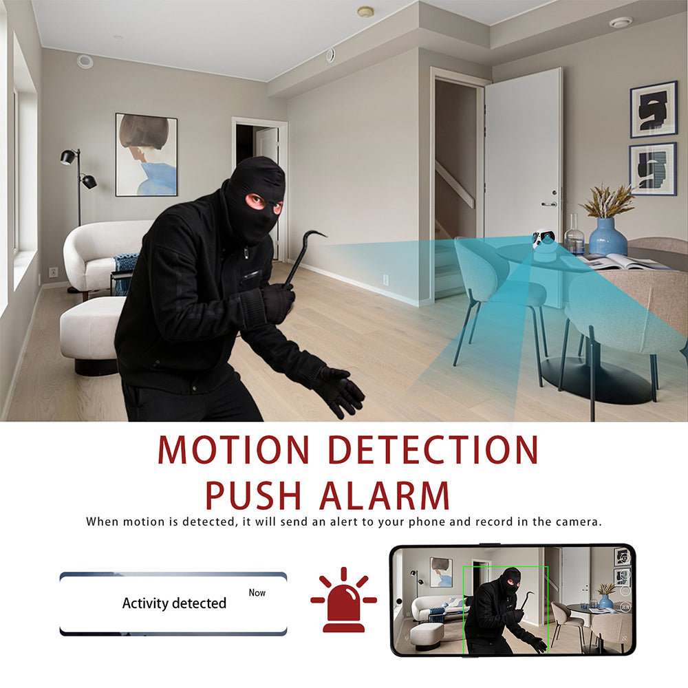 BDI Smart WiFi Camera - Dual lens Split type Indoor Remote One click A ...